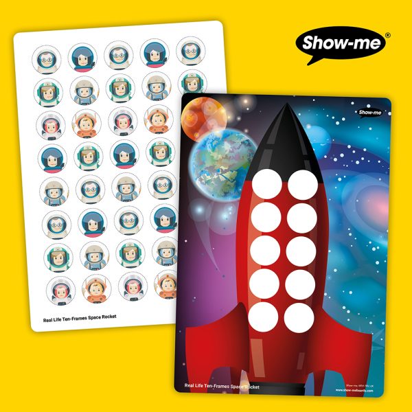 KS1 Real Life Ten-Frames in the Space Rocket - Download - Show-Me Direct UK